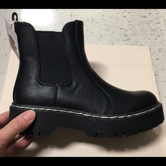 Sincerly Jules | Shoes | Sincerely Jules No Lace Black Combat Boots ...